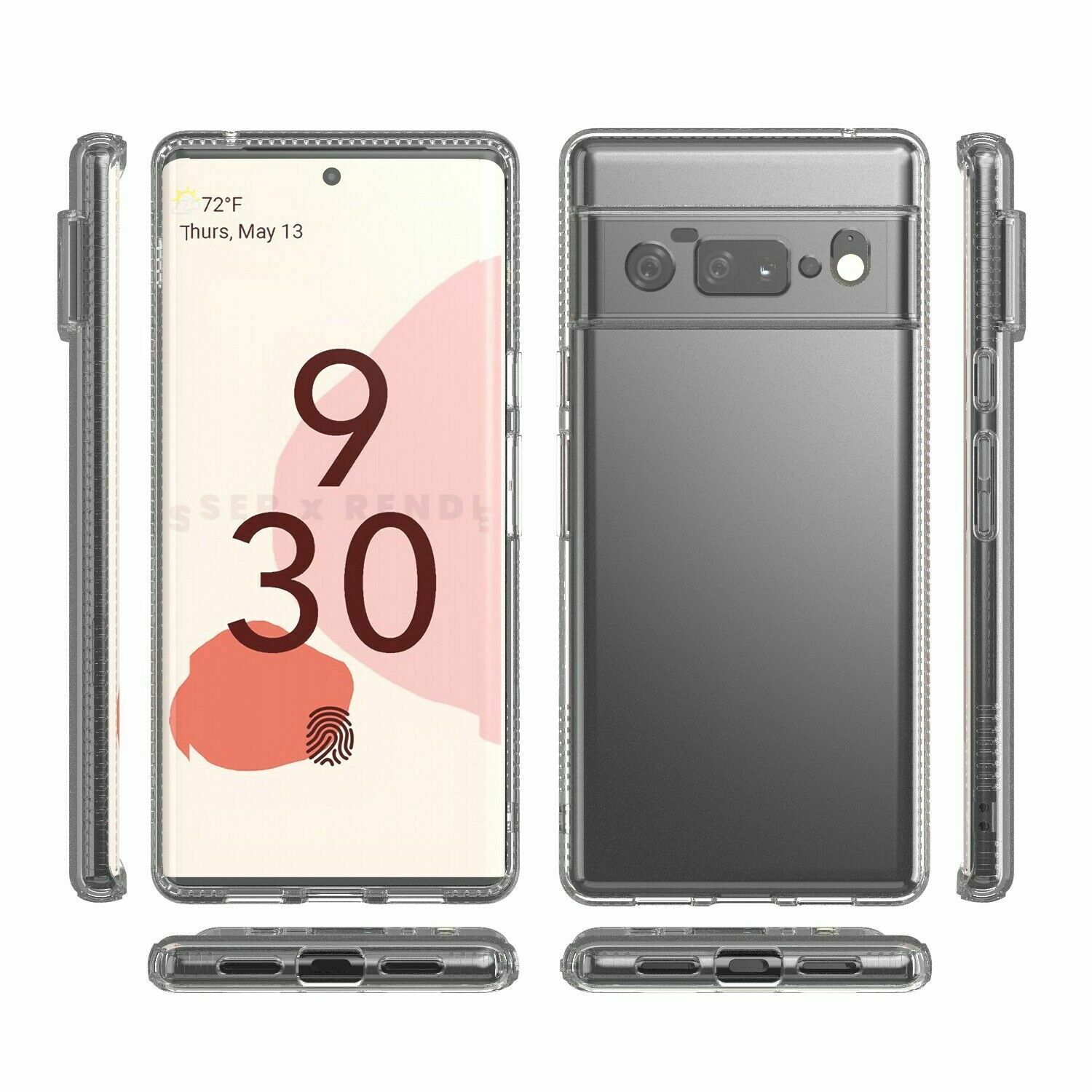 meritcase-google pixel 6 clear case