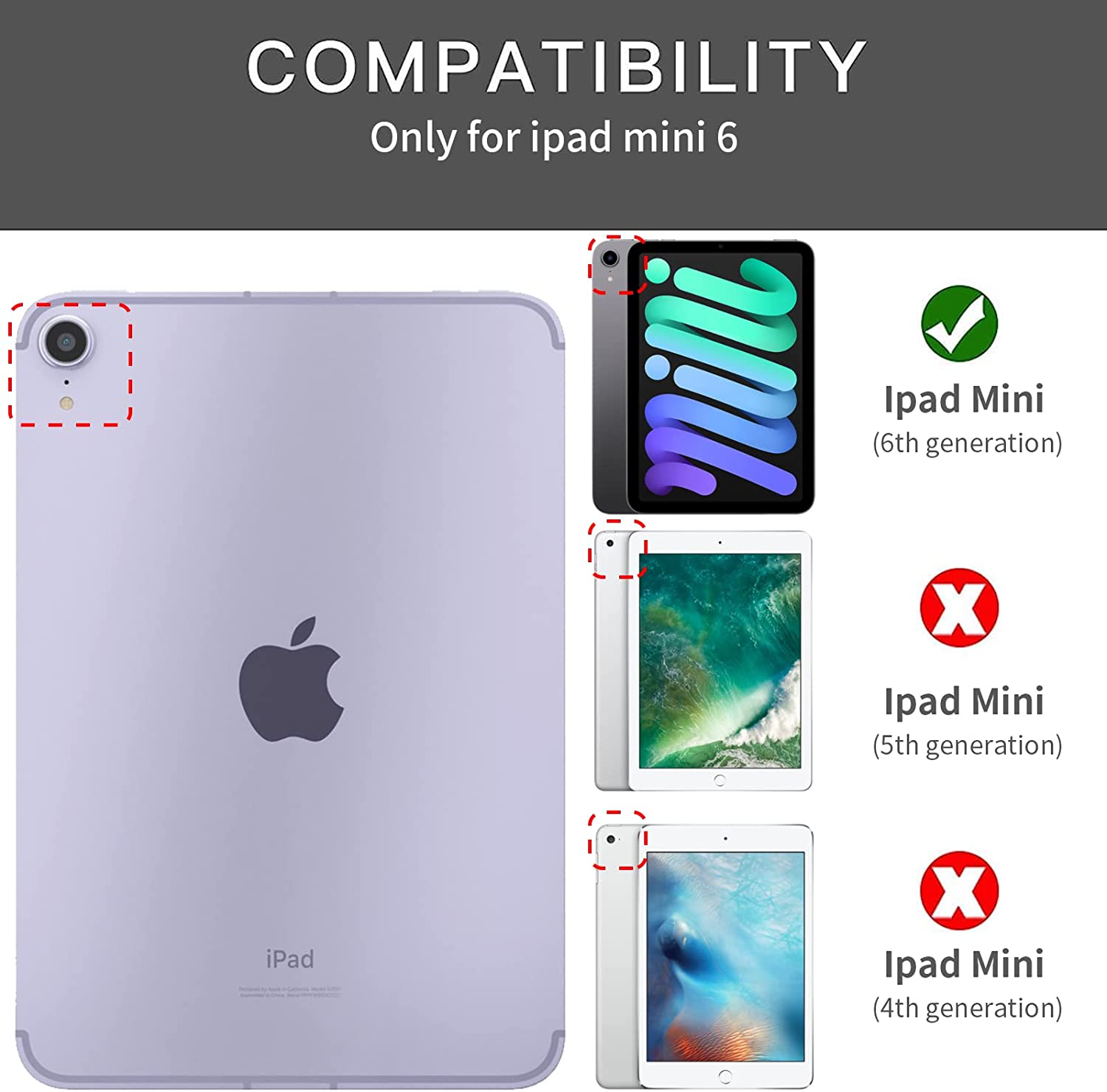 meritcase-iPad Mini 6 2021 (6th Generation) Waterproof Case Underwater ...