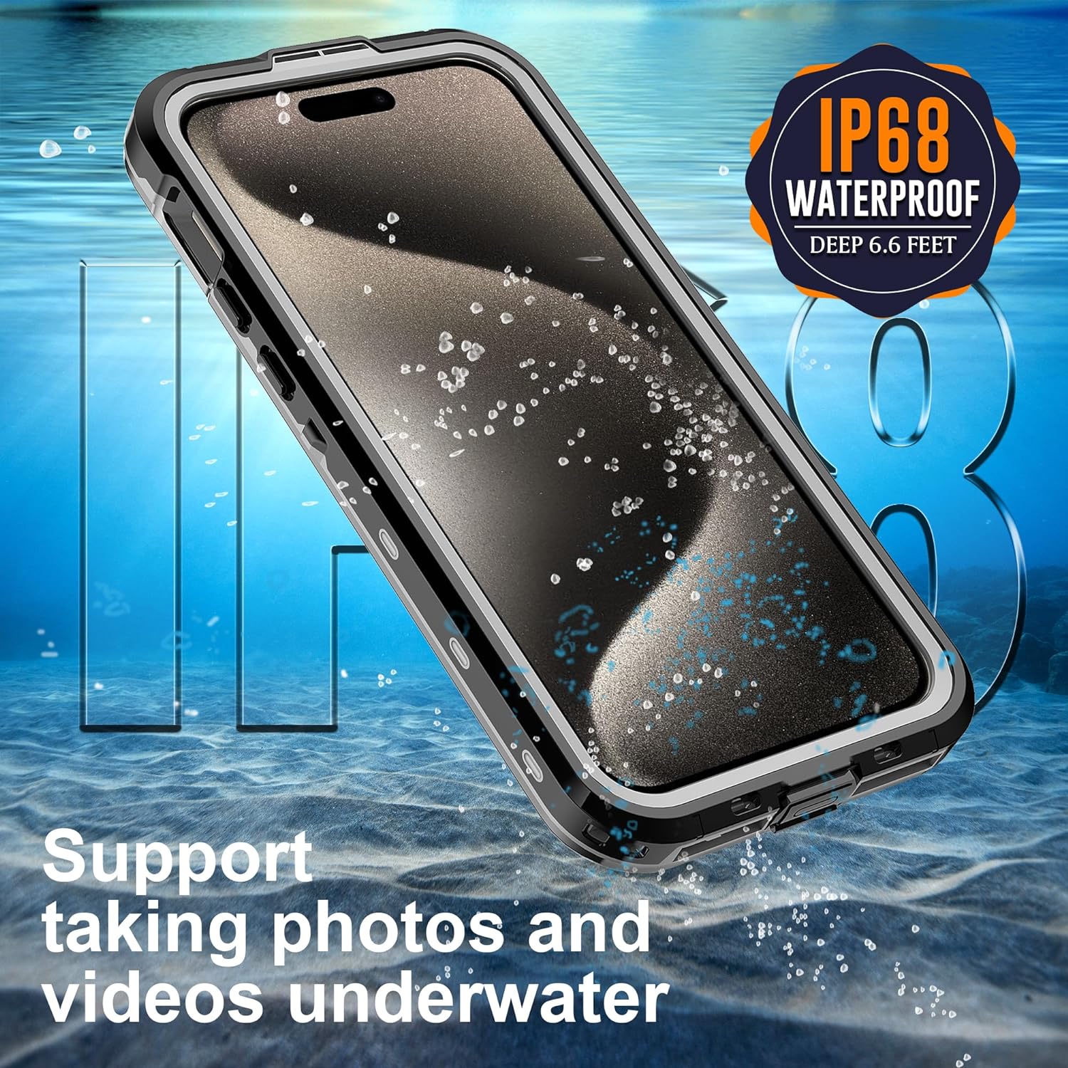 meritcase-iPhone 15 Pro Max Waterproof Case - dot Seires