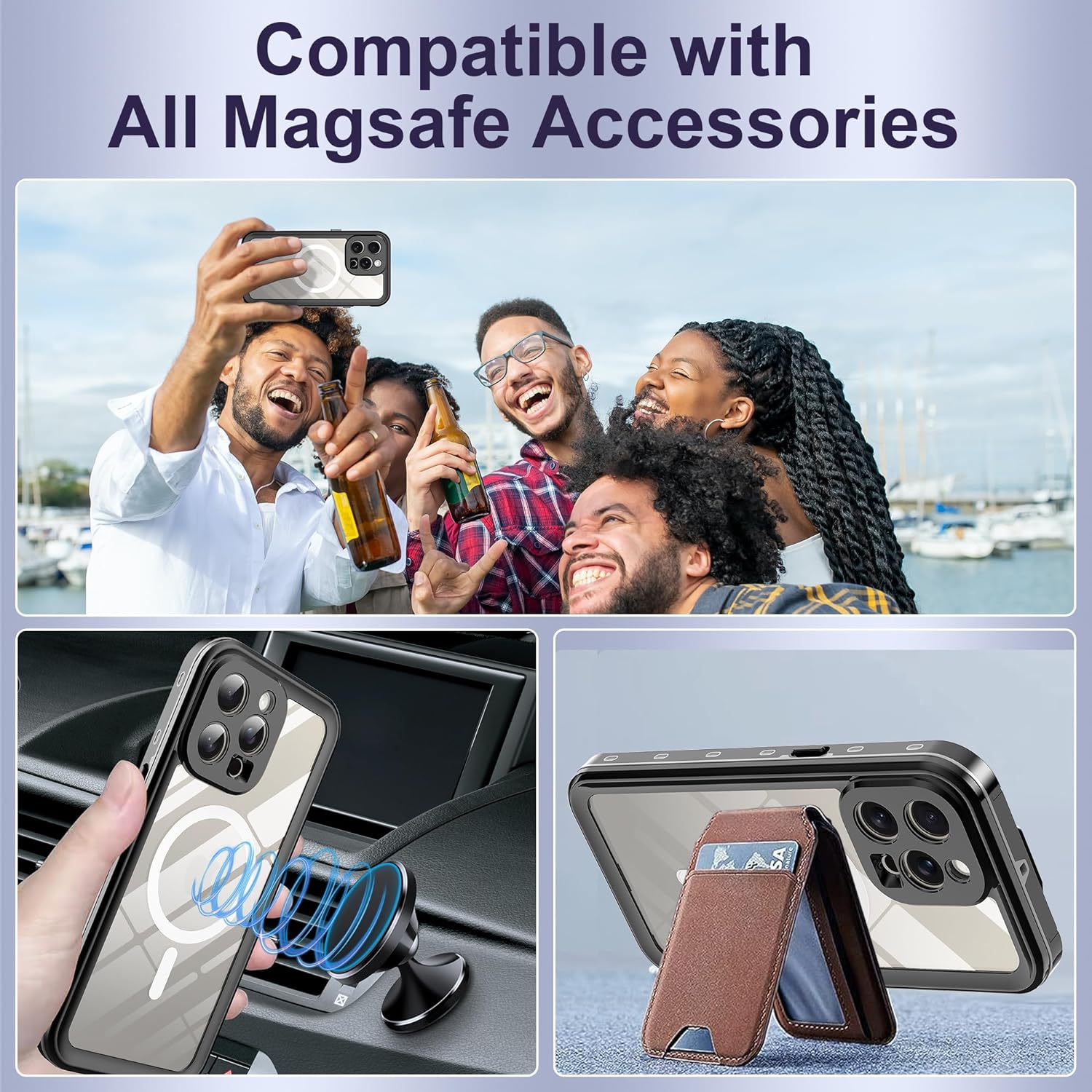 meritcase-iPhone 15 Pro Max Waterproof Case - dot Seires