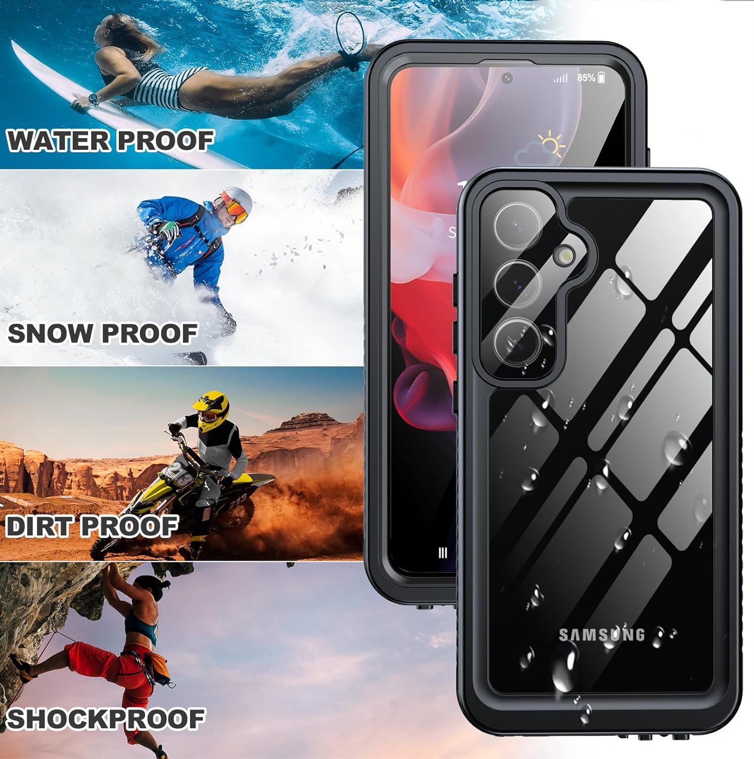 meritcase- Samsung Galaxy S24 Plus Case Waterproof